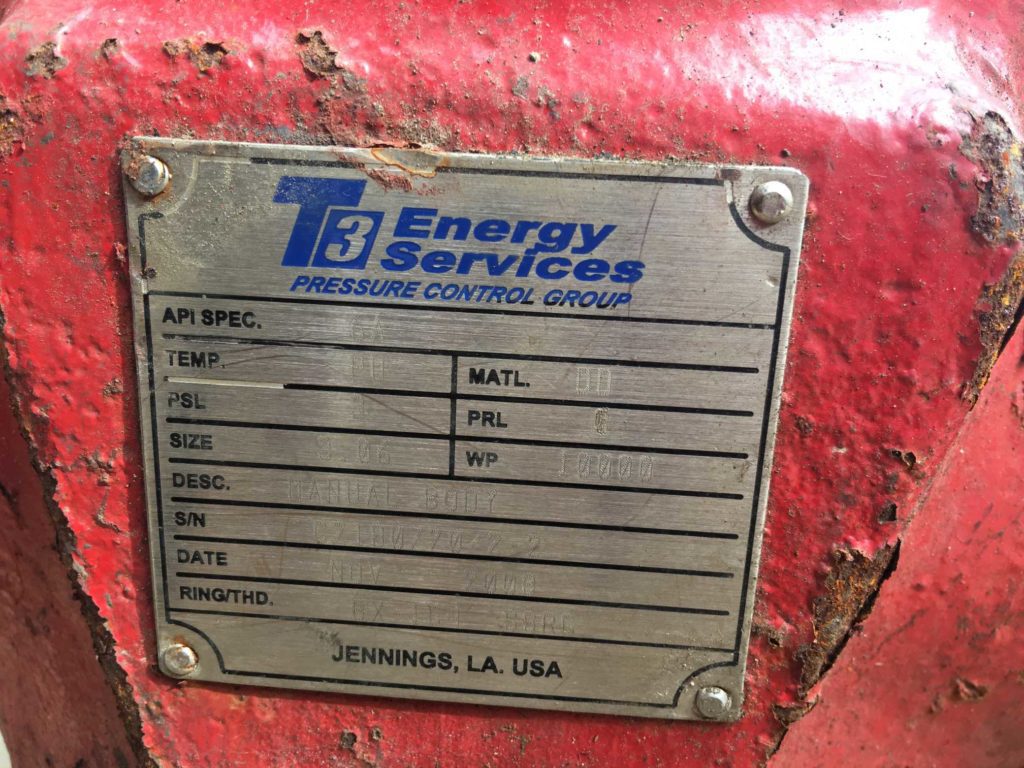 3-10K T3 MANUAL VALVE - Maps Offshore Services