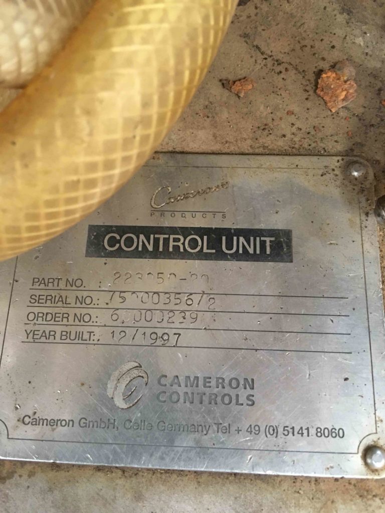 CAMERON MUX BOP PODS - Maps Offshore Services