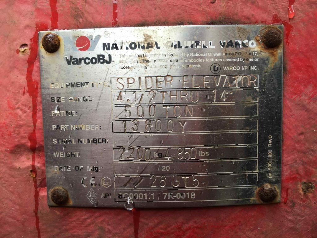 500 TON AIR/SPIDER ELEVATORS - Maps Offshore Services